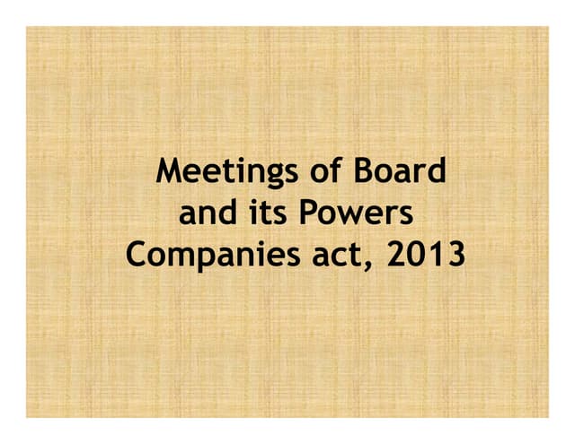 Note and format on circular resolution under the companies act 2013 | DOC