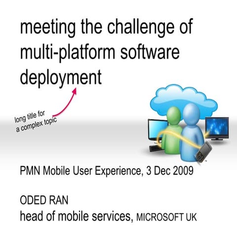 Oded Ran, Head of mobile services at Microsoft uk