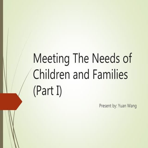 Meeting the needs of children and families | PPTX