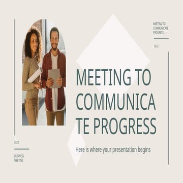 Meeting to Communicate Progress by Slidesgo.pptx