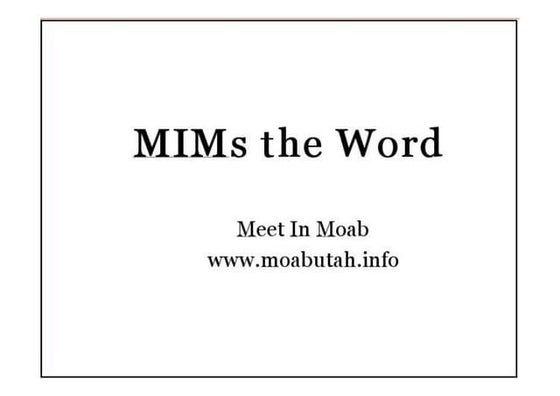 Moab brands trail Map June 2011 | PDF