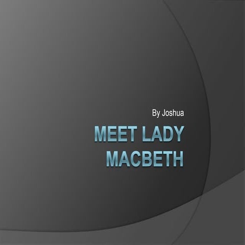 Meet lady macbeth template | PPT