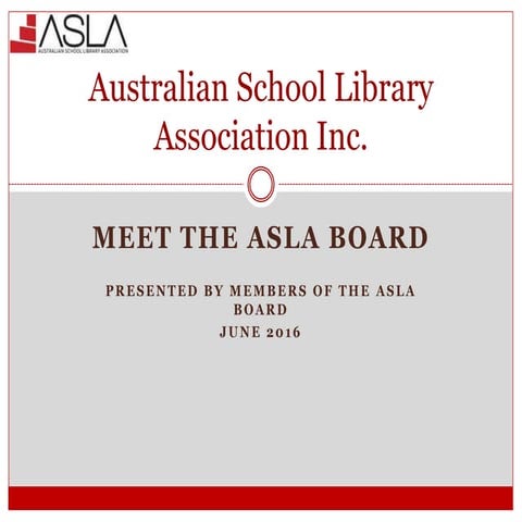 Meet the ASLA Board 2016 | PPTX | Professional School | Postgraduate ...