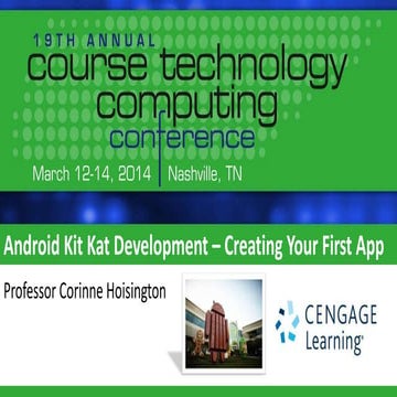 Meet the KitKat Treat Android App Development - Course Technology ...