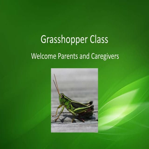 Meet the teacher 2017 grasshopper | PPT