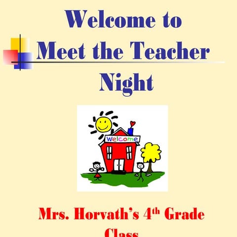 Meet the teacher night 14 15 | PPT