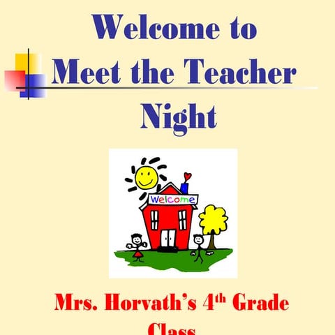 Meet the teacher night 2015-2016 | PPT
