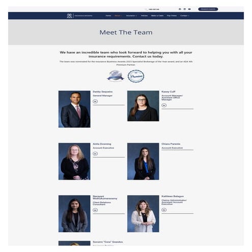 meet the team - ama insurances brokers Australia | PDF