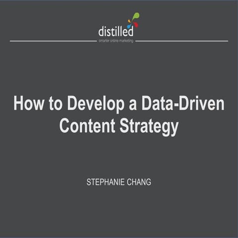 How to Develop a Data-Driven Content Strategy | PPT