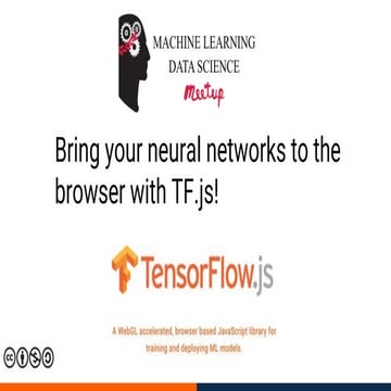 Bring Your Neural Networks To The Browser With Tfjs Simone