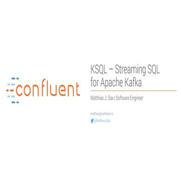 Ksql Streaming Sql For Apache Kafka Ppt 6164