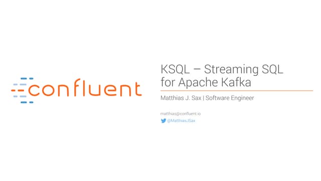 Ksql Streaming Sql For Apache Kafka Ppt 6164