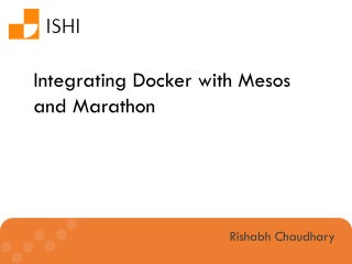 Mesos ♥ Docker | PPT