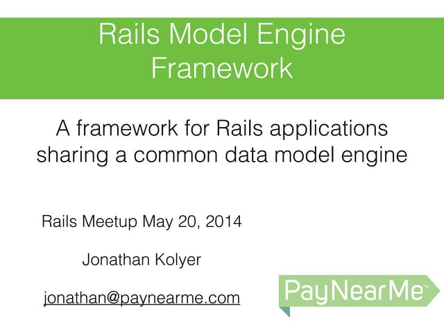 Rails Engines | PPT Rails Engines | PPT