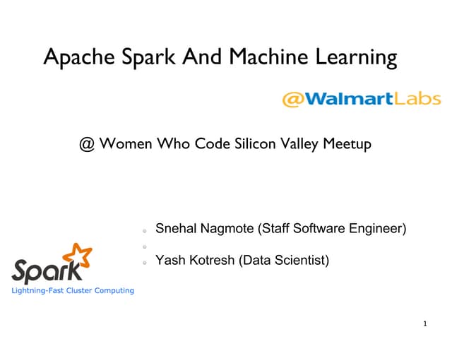 Meetup Ml Sparkppt Ppt