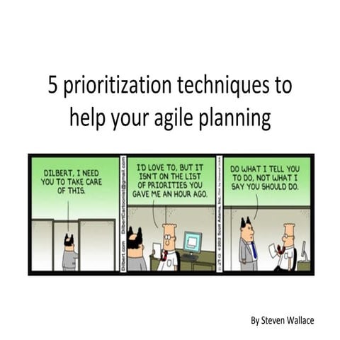 Meetup - Agile prioritisation techniques | PDF