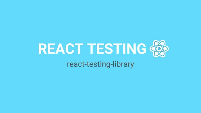 Meetup React Sanca - 29/11/18 - React Testing | PPT Meetup React Sanca - 29/11/18 - React Testing | PPT