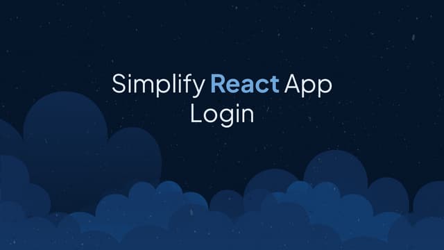Simplify React App Login With Asgardeo React Sdk Ppt 4380