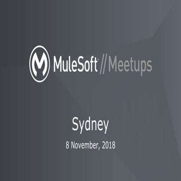Meetup Sydney 2018.11.08