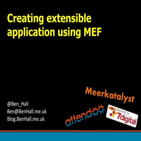 Mef - NxtGenUG Coventry | PPT