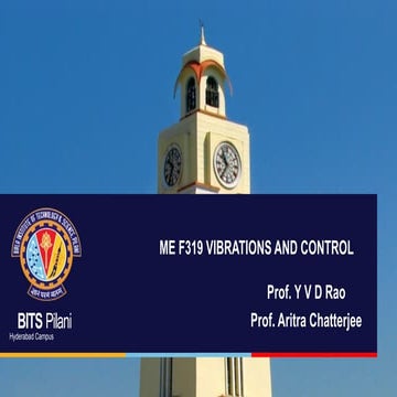 ME F319 Lectures 5 Energy Methods for Free Undamped Vibration Analysis on 21 Jan 2025.pptx