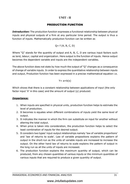 Law of returns to scale | PPT