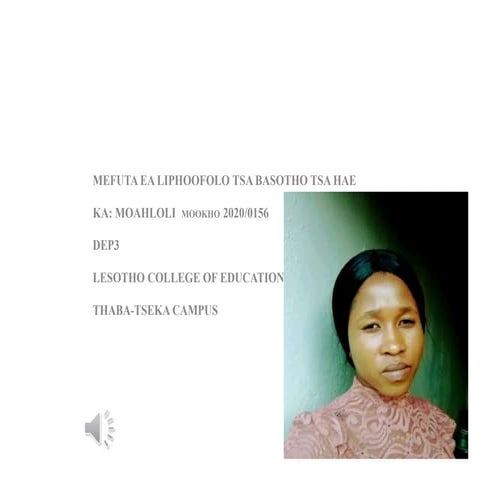 Mefuta ea liphoofolo tsa basotho tsa hae ka Moahloli Mookho.pptx