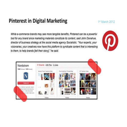 Pinterest in Digital Marketing | PDF