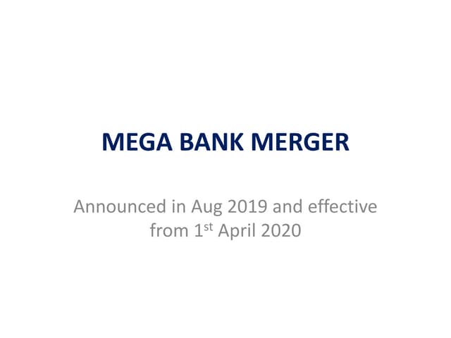 Merger of public sector banks in india | PPTX