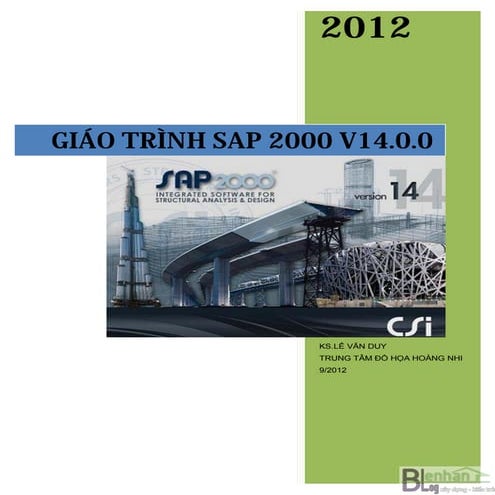 Huong dan cac bai tap mau sap2000 v14 | PDF
