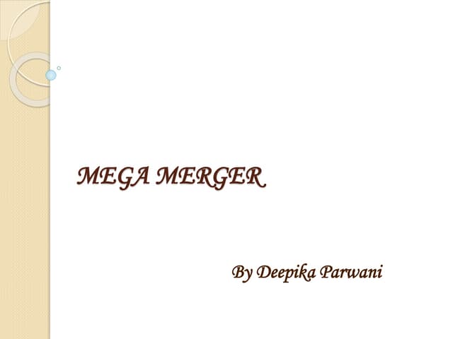 Merger of public sector banks in india | PPTX