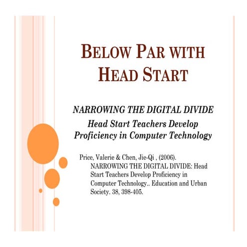 head start | PDF