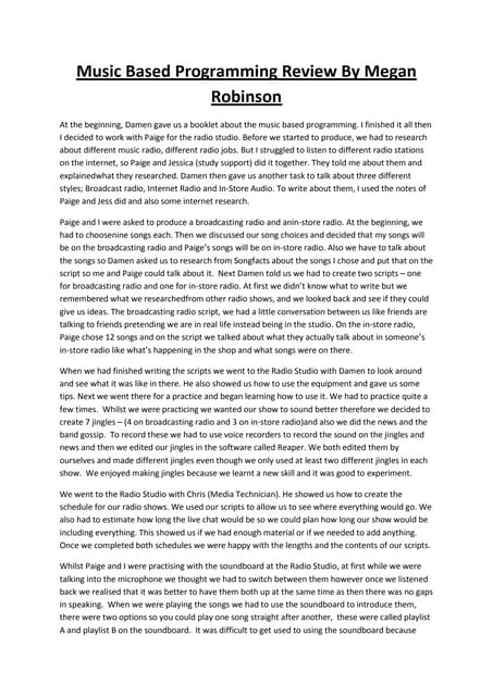 The Conventions of Speech Writing for Radio | PPTX | Musicals | Genres