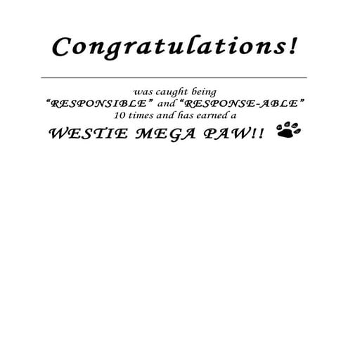 Mega paw certificate | DOC