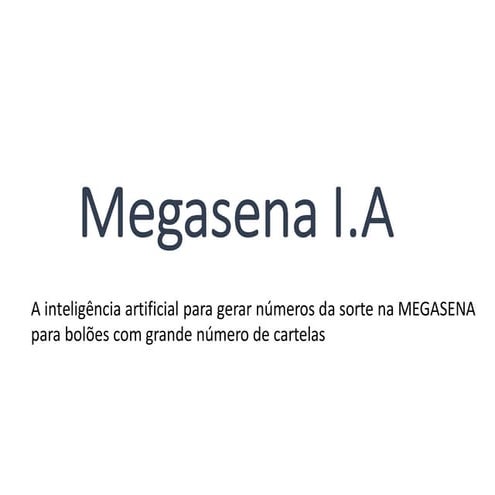 Megasena IA | PDF