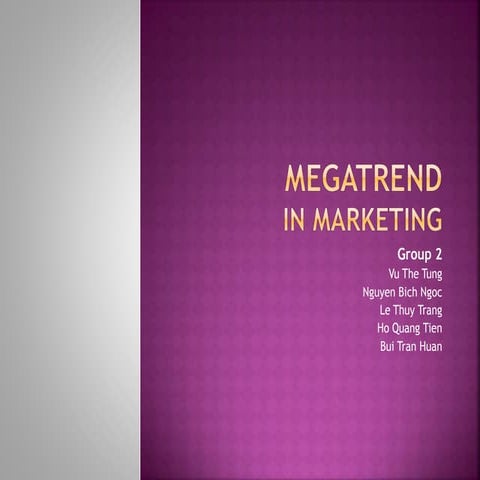 Megatrend in marketing | PPSX