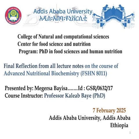 Megersa Bayisa Biochemistry reflection. 0917735931.pdf