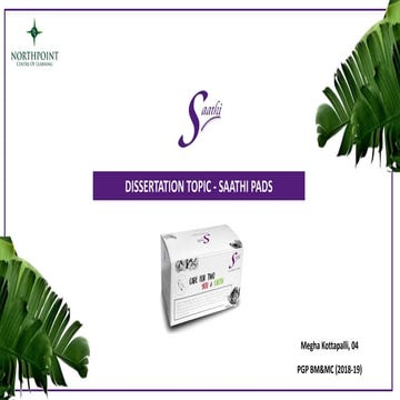 Saathi Pads - Megha k | PDF