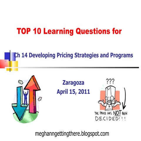 Kotler Chapter 14 Developing Pricing Strategies and Programs | PPTX