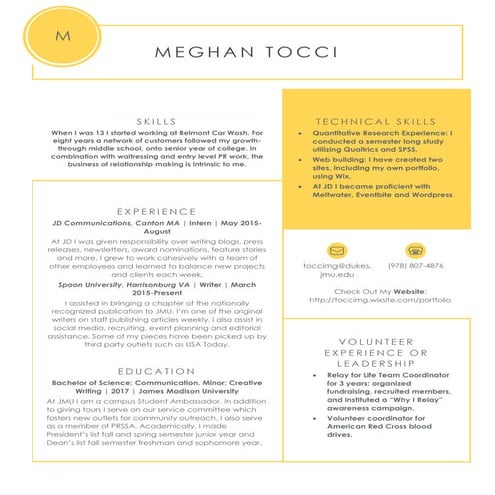 Maggie McBride's Resume | PDF