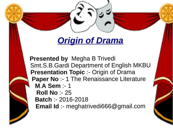 Introduction to drama | PPT
