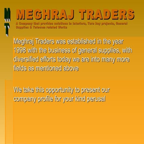 Meghraj traders | PPT