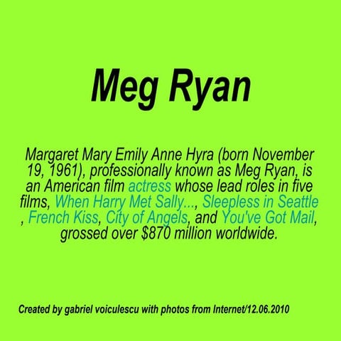 Meg ryan | PPS