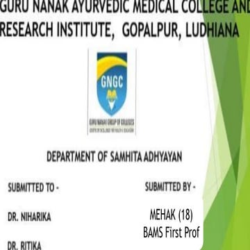 PPT OF RAKAT DUSHTI 1.pdf in ayurvedic medicine and human disesse | PDF