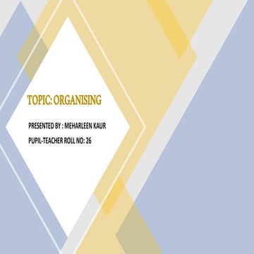 organizing ppt | PPTX