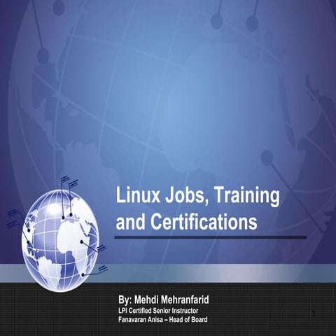Linux Jobs, Training and Certifications | PDF