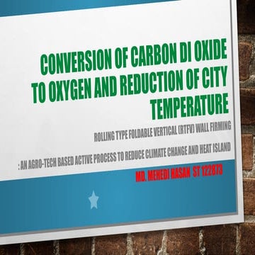 Mehedi_Converting carbon dioxide to oxygen and reduction of city ...