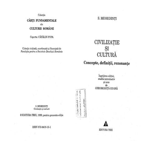 Mehedinti, simion civilizatie si cultura - scan | PDF