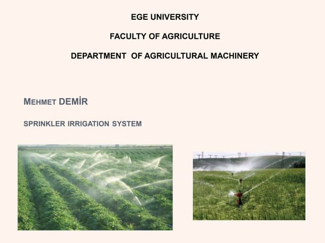 MICRO IRRIGATION in detail with example.pptx | Agriculture | Industries