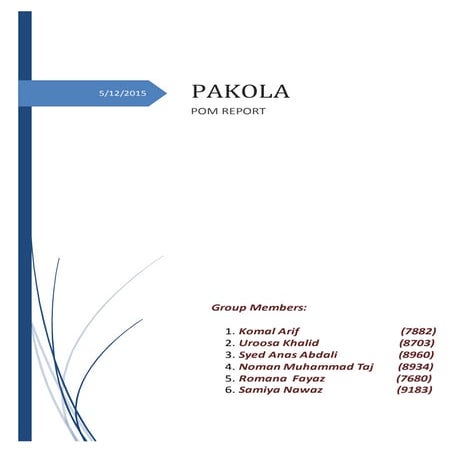 Pakola (Mehran Bottlers) | DOCX